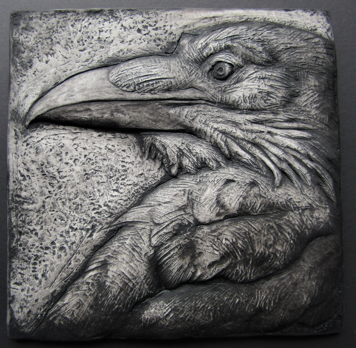 Stark Raven Art Sculpted Bas Relief – Gordon Hare